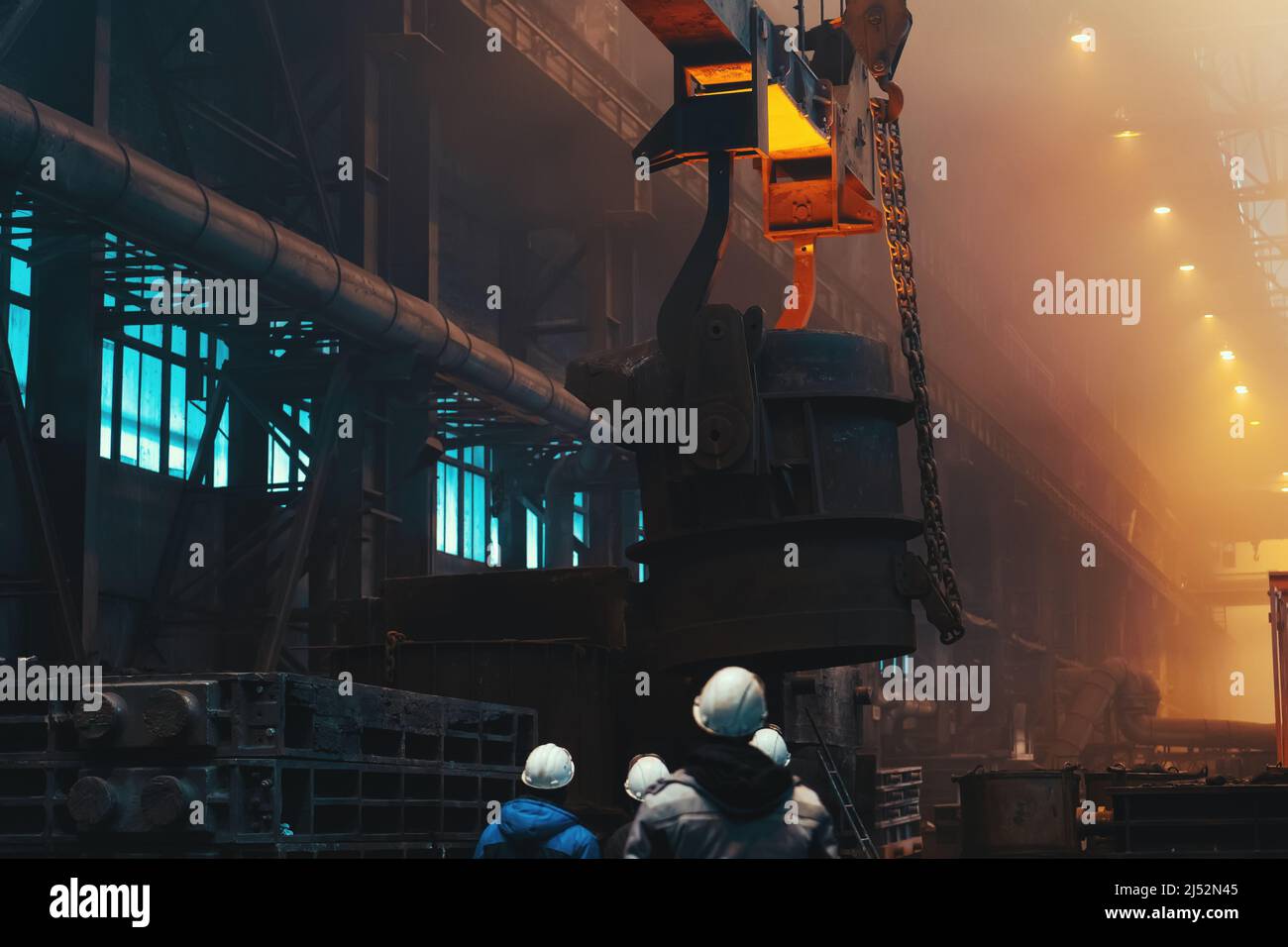 Foundry workshop. Metallurgical plant. Heavy Metallurgy industry ...