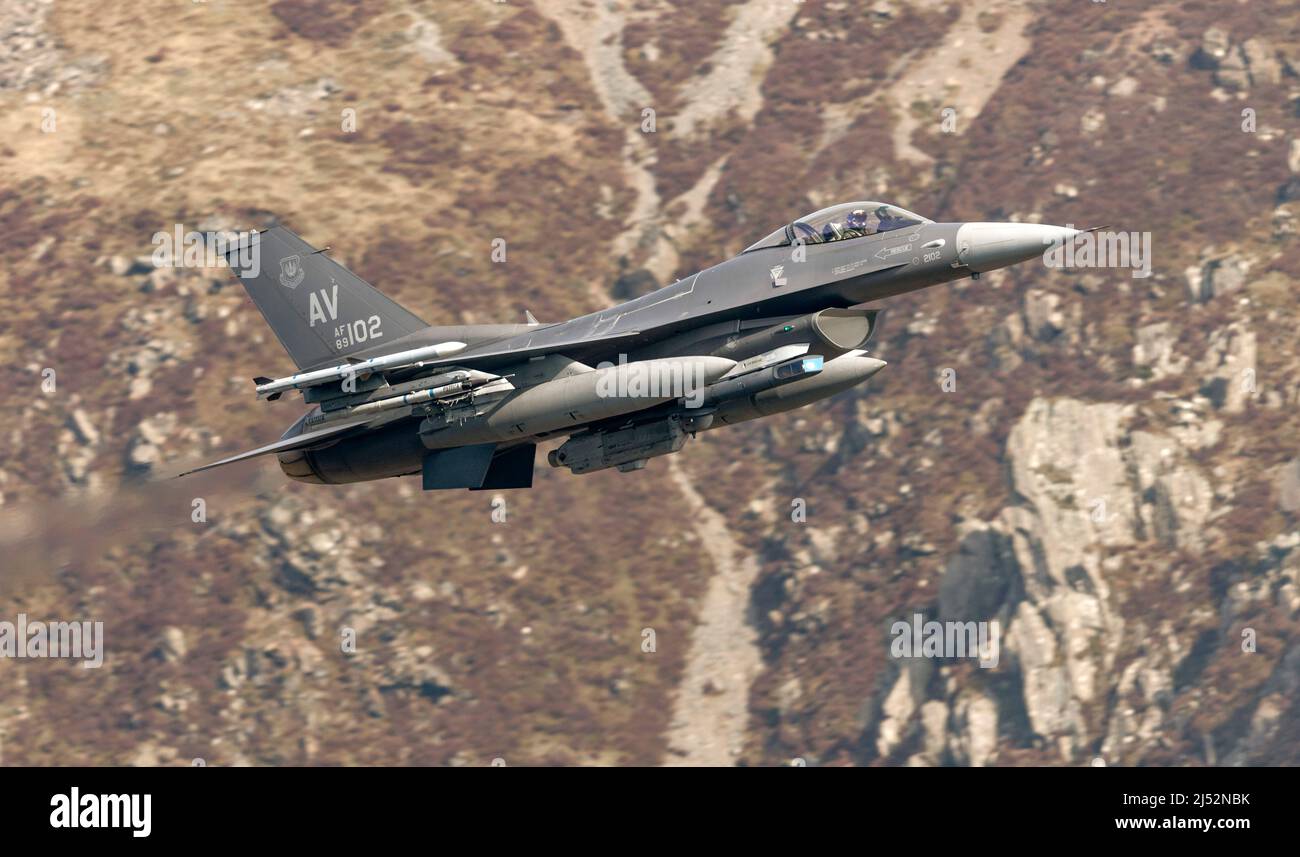 F-16CM Fighting Falcon aircraft from the 510th Fighter Squadron known ...