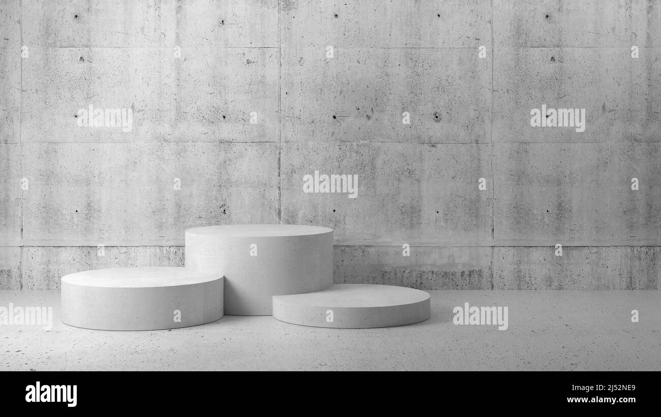 Pedestal podium in round Black and White Stock Photos & Images - Alamy