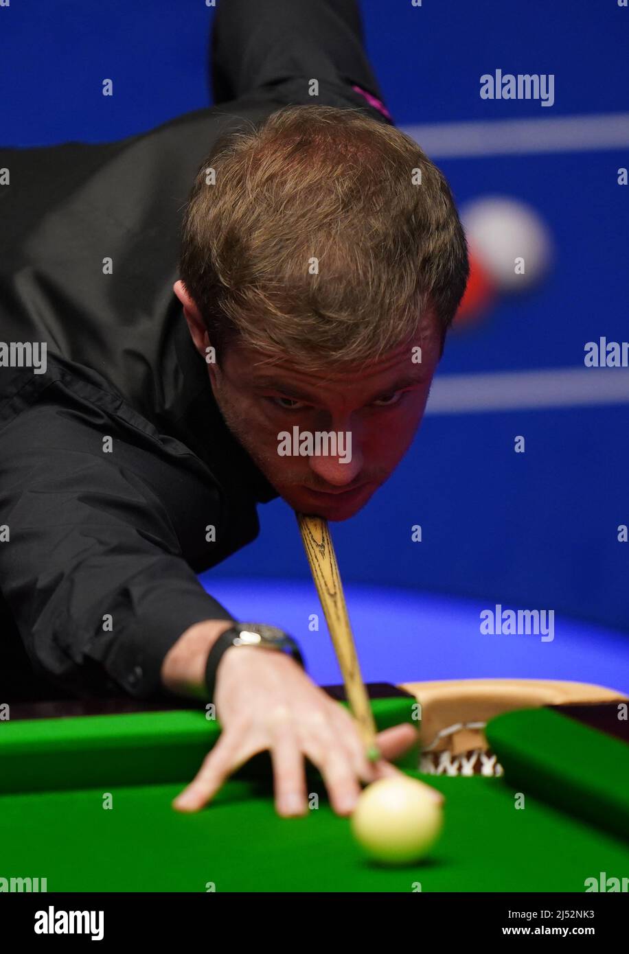 Jack Lisowski during his match against Matthew Stevens during day four ...