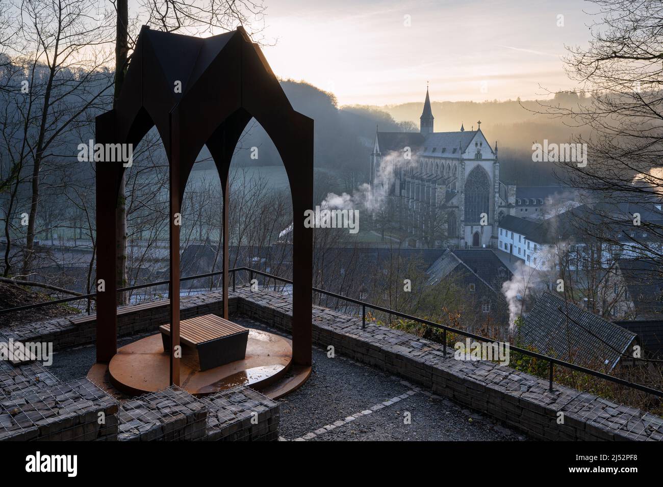 ODENTHAL, GERMANY - MARCH 18, 2022: Panoramic image of the Altenberg ...