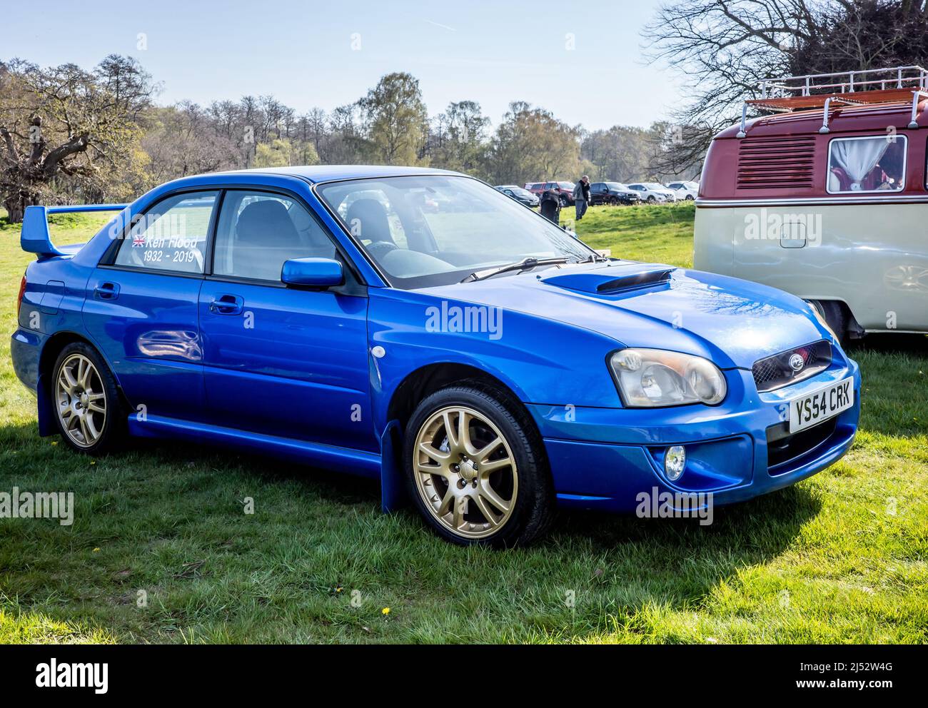 Classic Subaru Imprezza 4x4 rally car on display at the Henham Easter ...