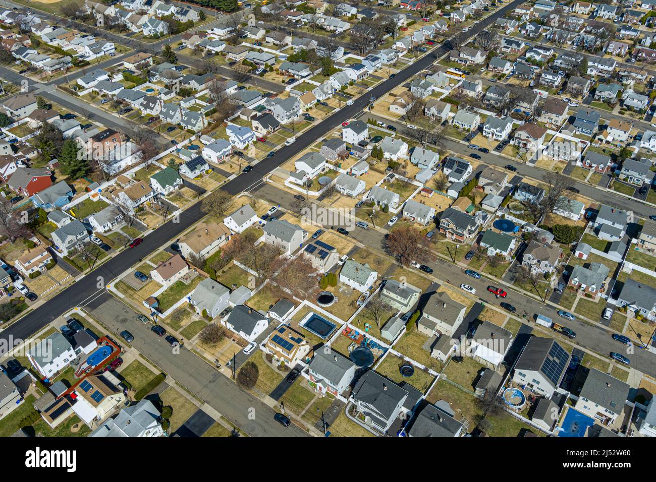 Aerial view of Philadelphia neighborhood, USA Stock Photo - Alamy