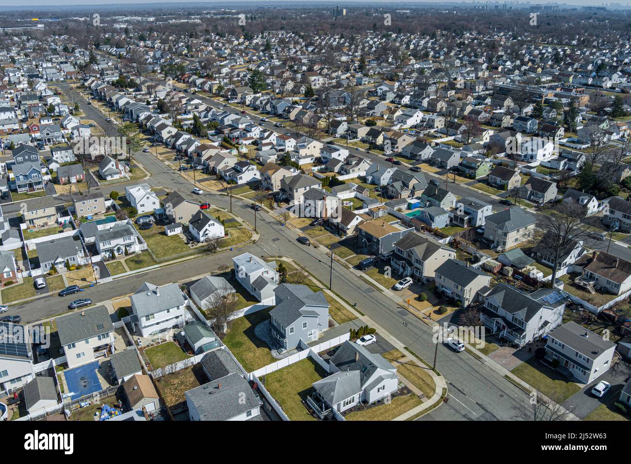 Aerial view of Philadelphia neighborhood, USA Stock Photo - Alamy