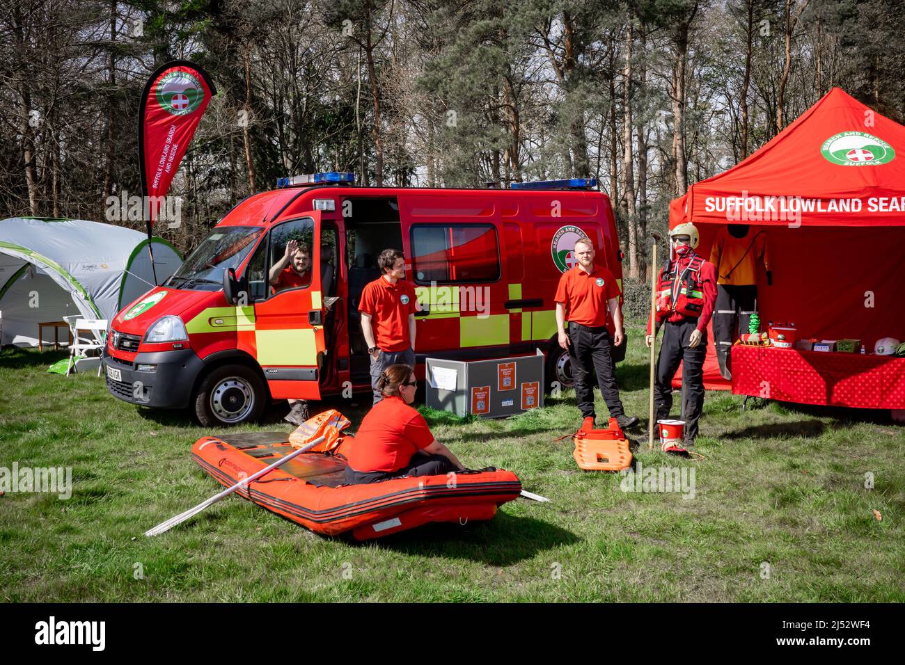 Suffolk Lowland search team, rescue vehicle and rescue boat on display ...