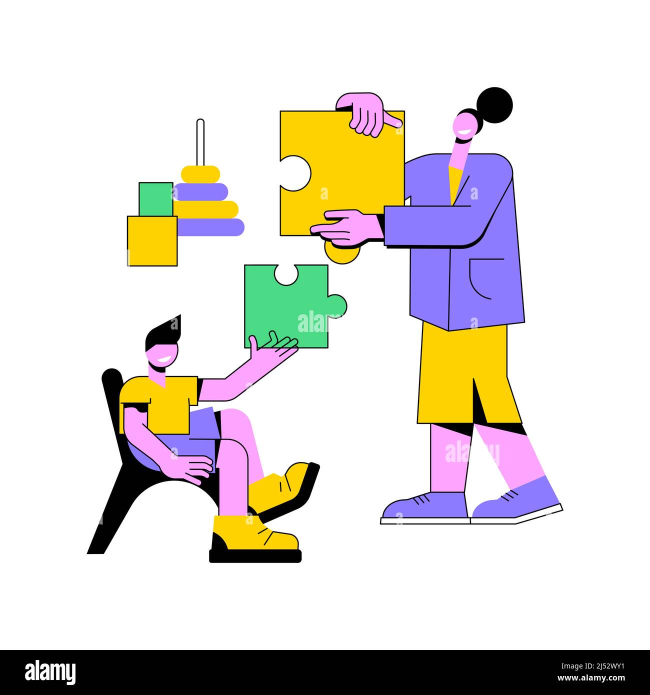 Social-emotional development abstract concept vector illustration ...