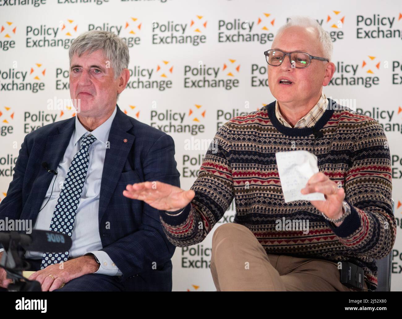 London, UK. 19th Apr, 2022. Tony Smith CBE, Glyn Williams CB.Former ...
