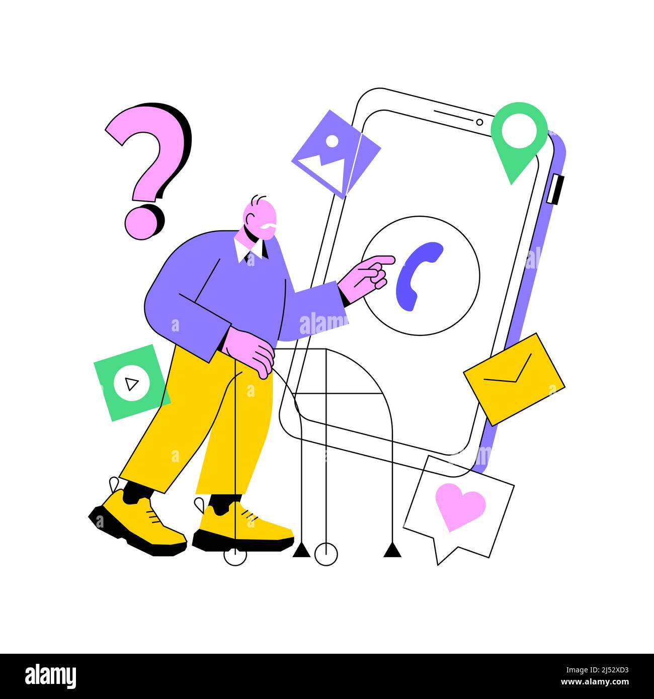 Low-technical communication abstract concept vector illustration ...