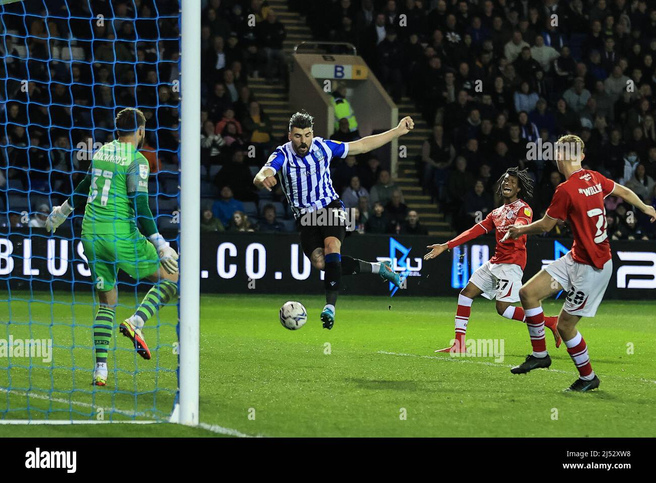 Callum Paterson #13 of Sheffield Wednesday misses a sitter right in ...