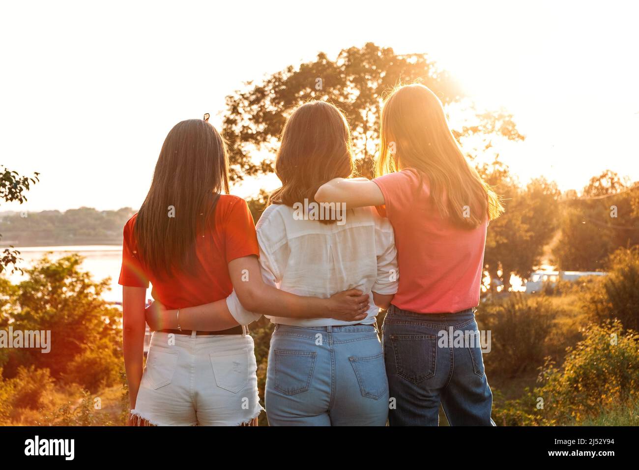 Summer Camp, Summer Classes, Friends University. Three cheerful girls ...