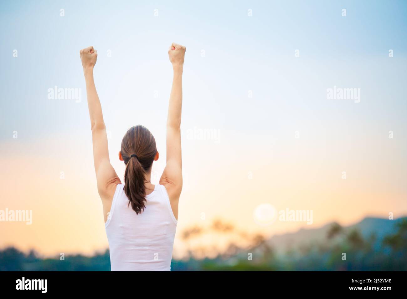 Strong young woman hi-res stock photography and images - Alamy