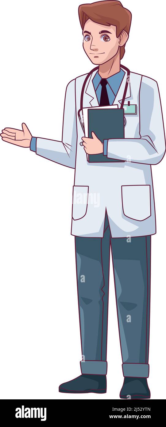 professional doctor with checklist Stock Vector Image & Art - Alamy