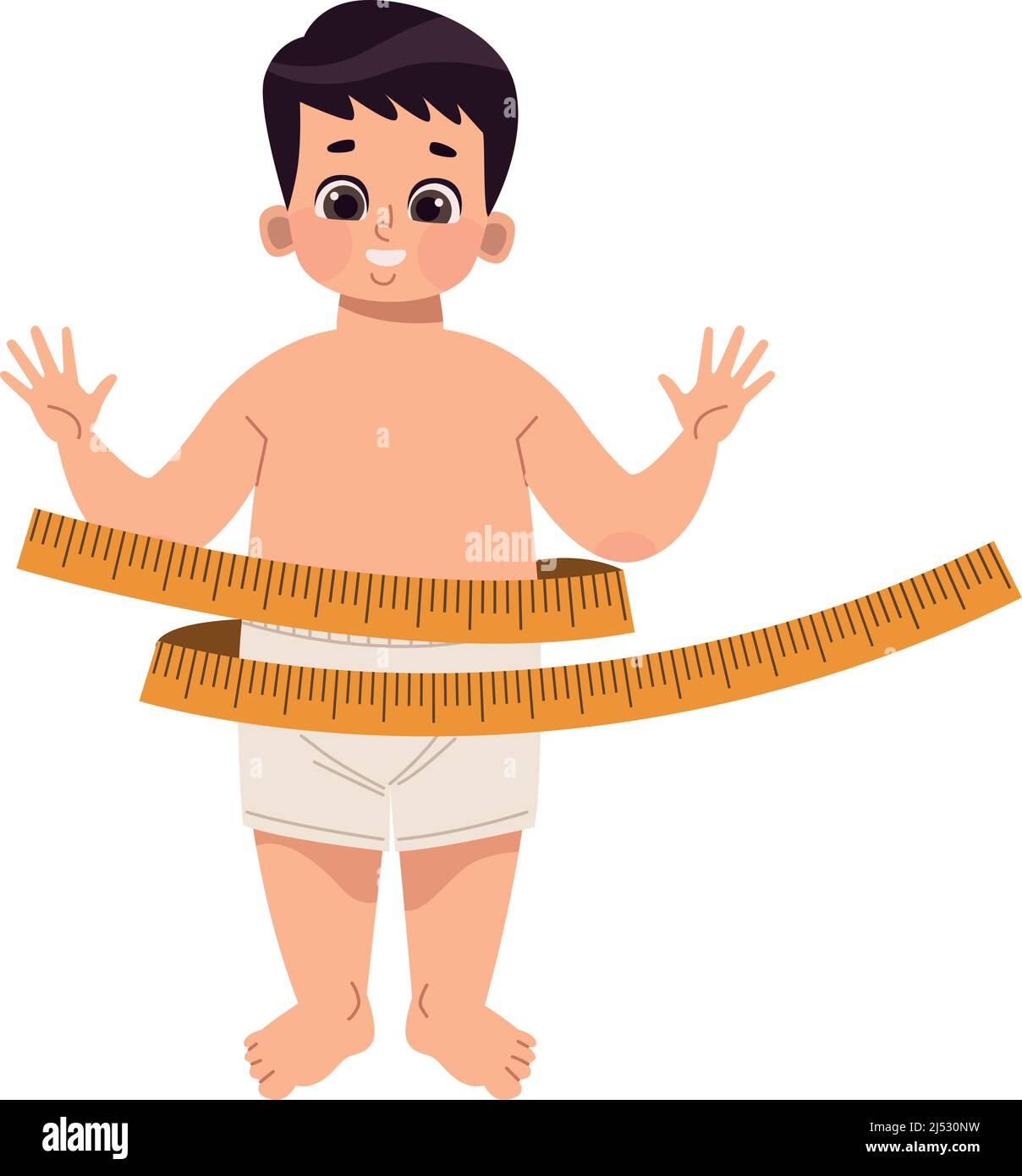 man with measure tape Stock Vector Image & Art - Alamy