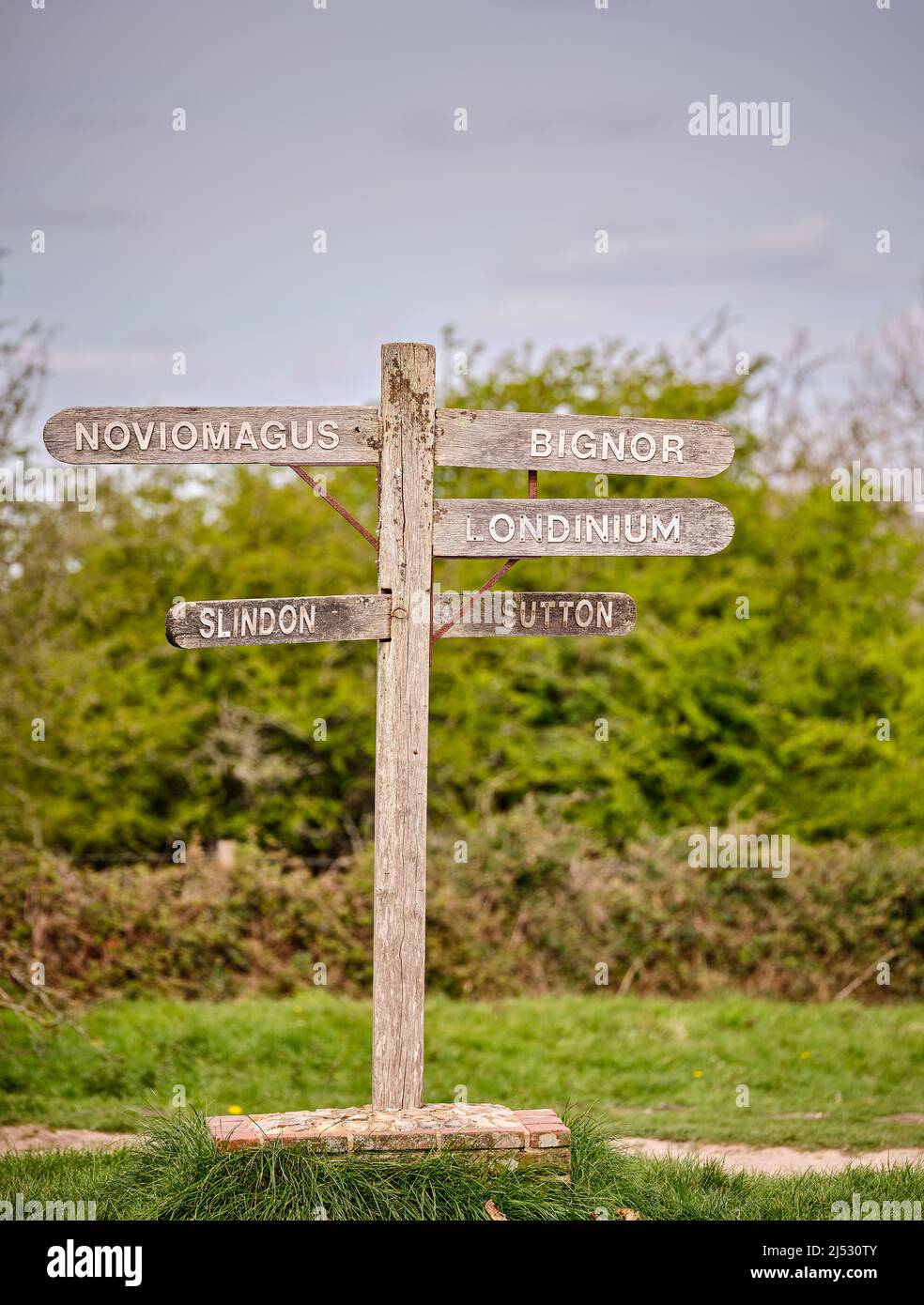 Bignor Hill car park on the top of the South Downs Way. Destinations ...
