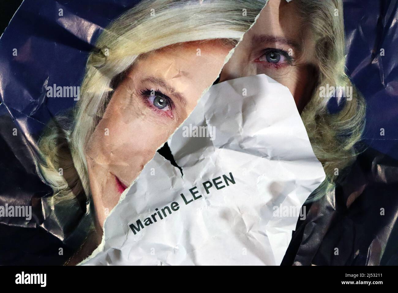 Campaign poster marine le pen hi-res stock photography and images - Alamy