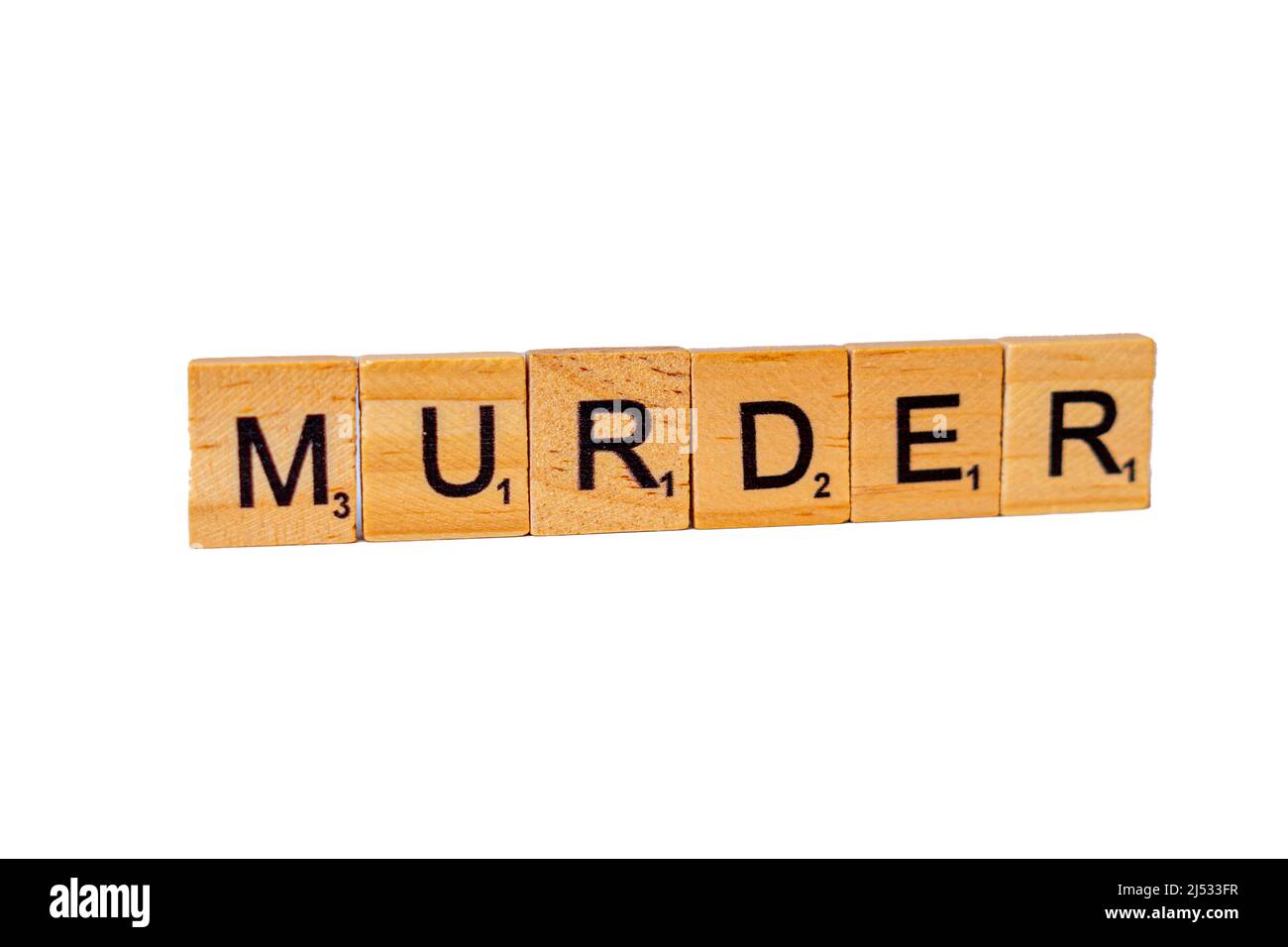 Murder death crime letters hi-res stock photography and images - Alamy