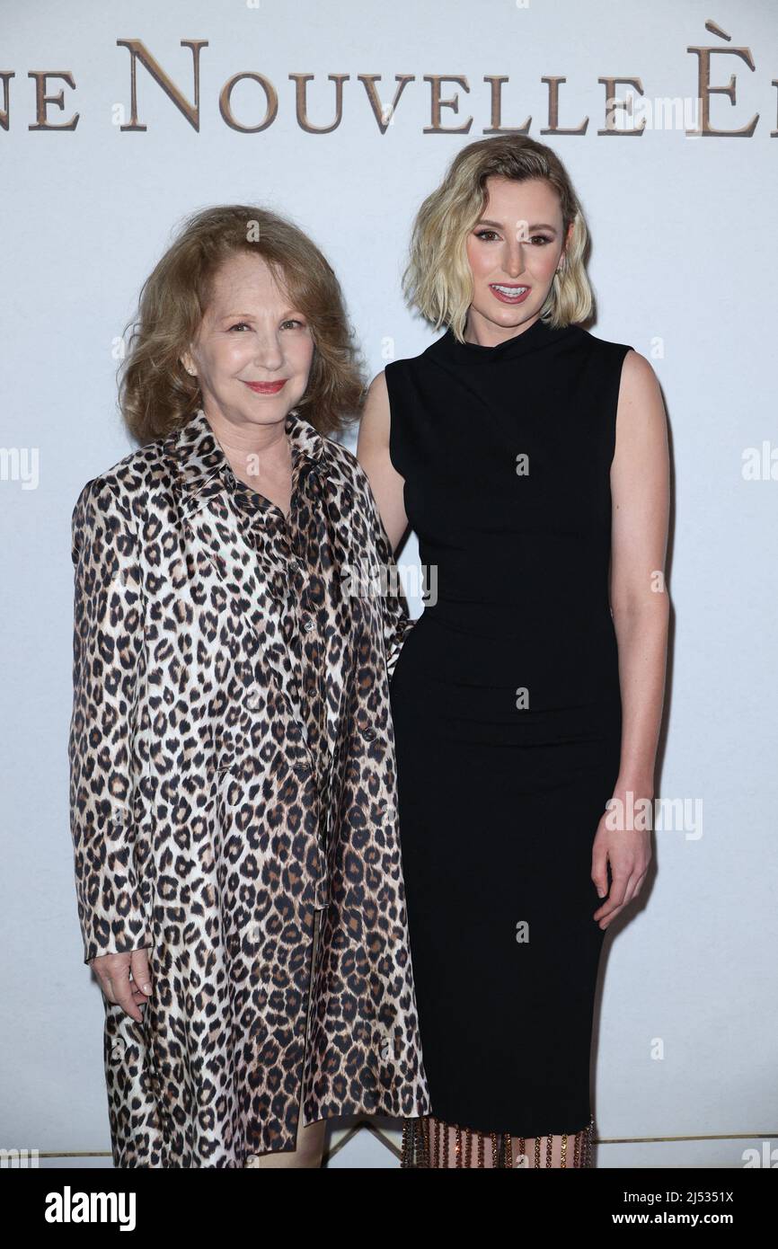 Paris, France, April 19, 2022. Nathalie Baye and Laura Carmichael ...