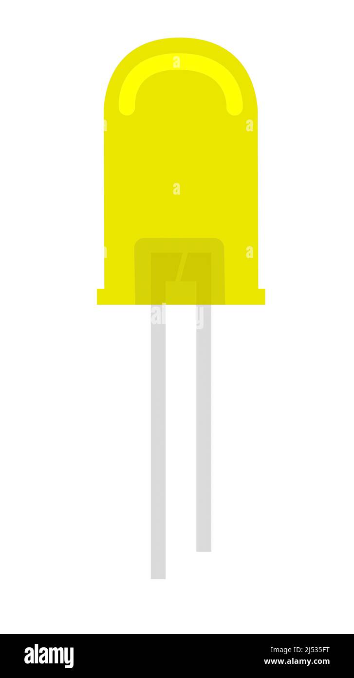 A graphic illustration of A Yellow light emitting diode for use as an ...