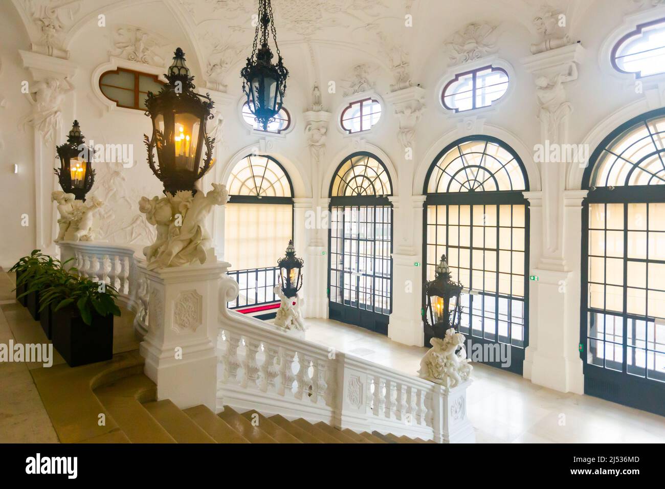 Belvedere museum interior vienna hi-res stock photography and images ...