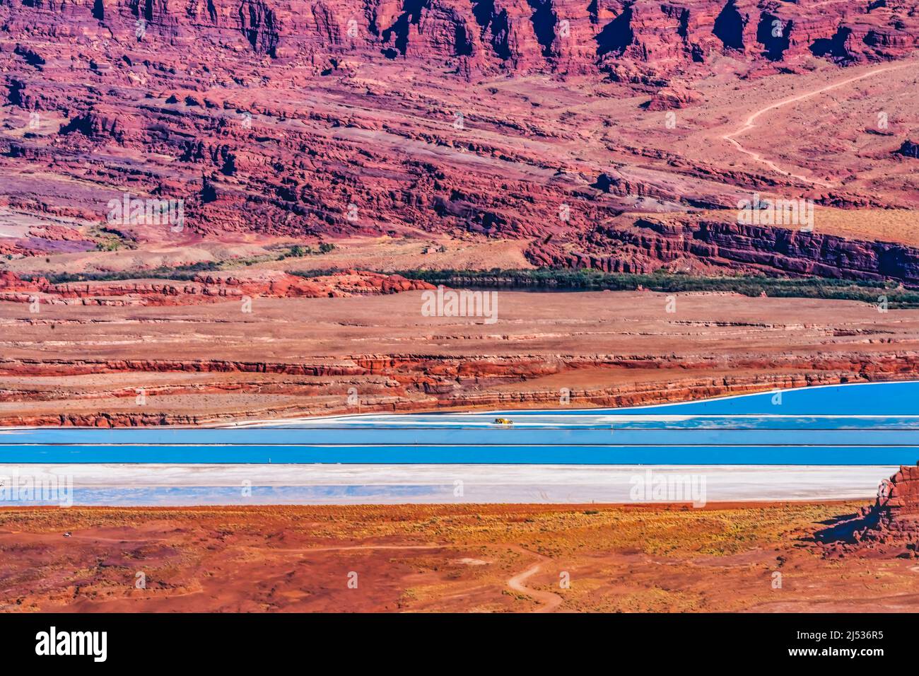 Blue Reservoir Irrigation Ponds Grand View Point Overlook Red Rock ...