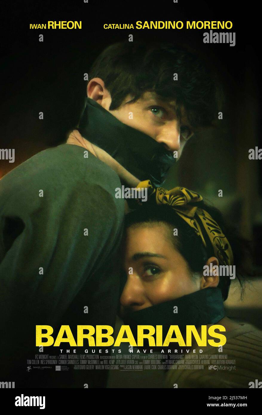 BARBARIANS, poster, from left: Iwan Rheon, Catalina Sandino Moreno ...