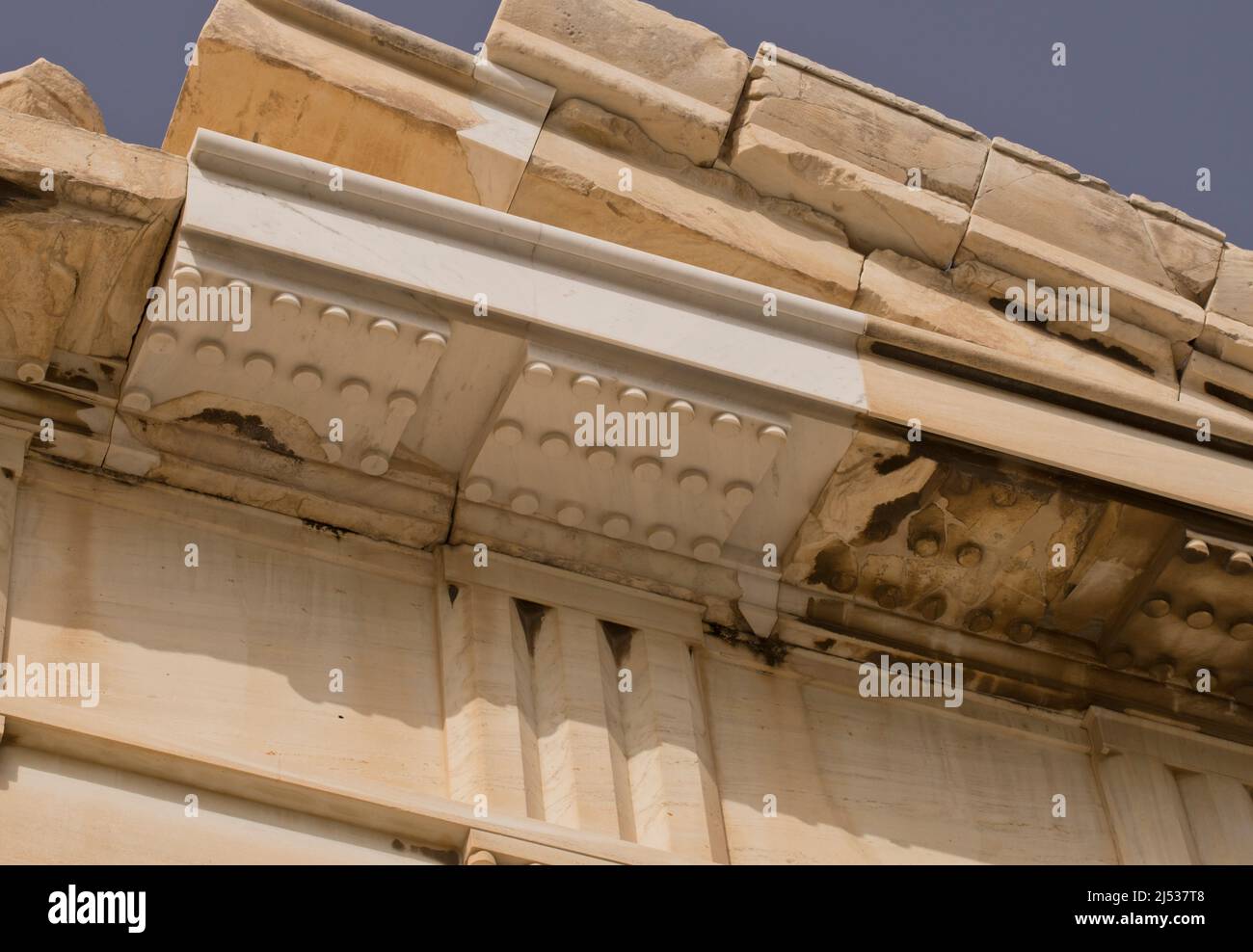 Maintenance repairs being undertaken at the ancient Acropolis ...