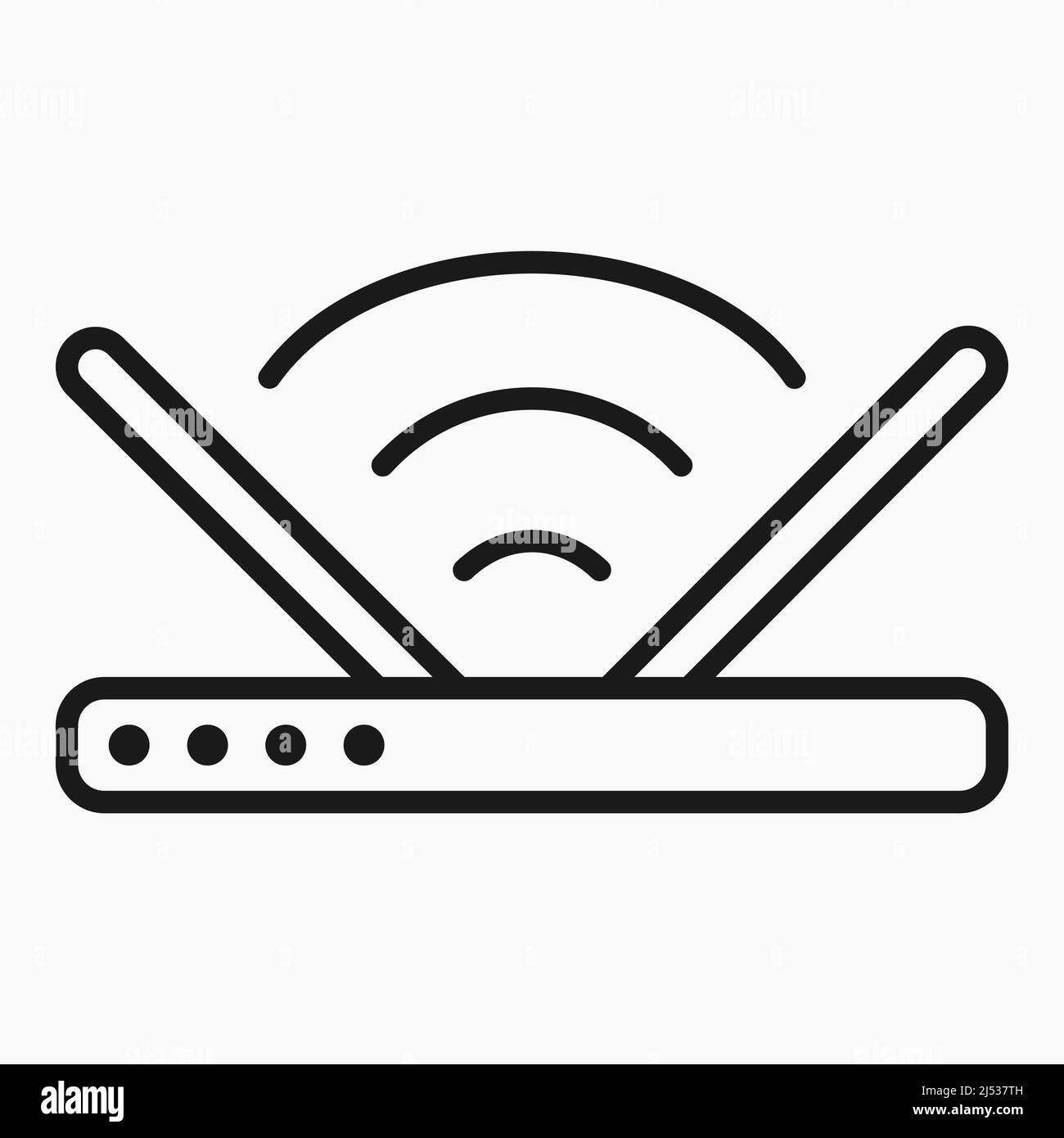 Icon router flat network Stock Vector Images - Alamy