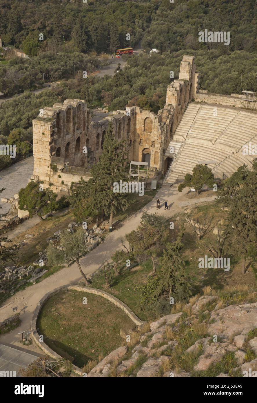 Views of the ancient Acropolis archaeological site in Athens, Greece,Europe Stock Photo - Alamy