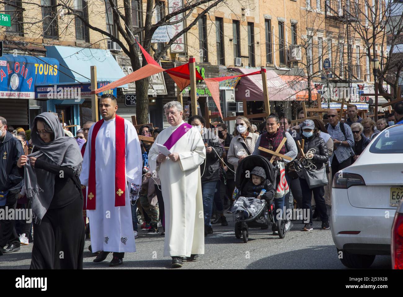 Procession and re-enactment on Good Friday of The Way Of The Cross ...