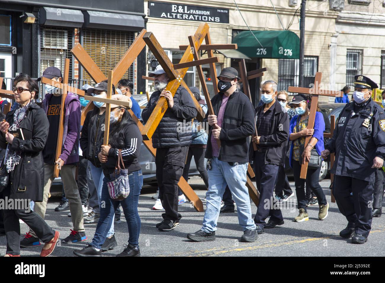 Procession and re-enactment on Good Friday of The Way Of The Cross ...