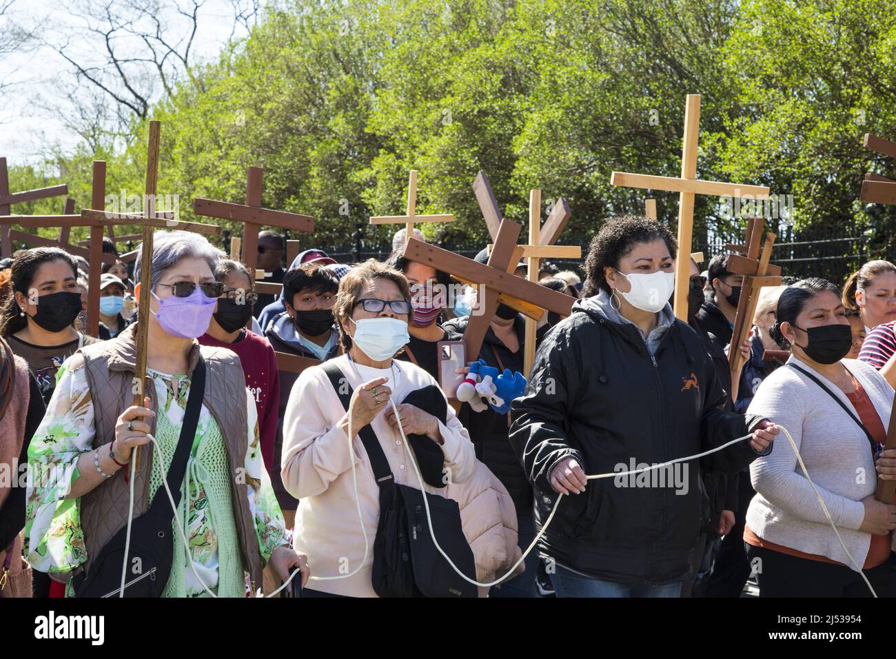 Procession and re-enactment on Good Friday of The Way Of The Cross ...