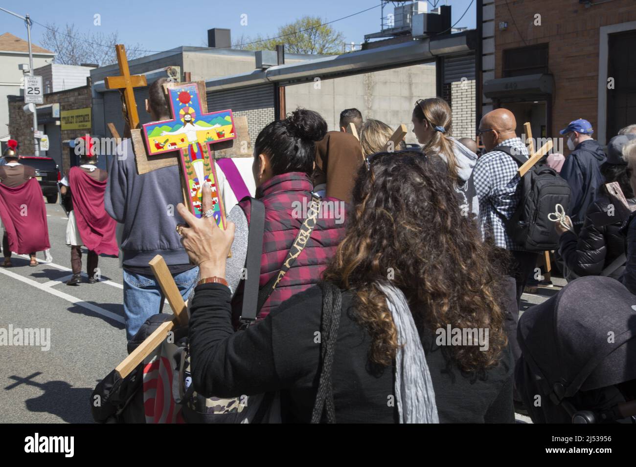 Procession and re-enactment on Good Friday of The Way Of The Cross ...