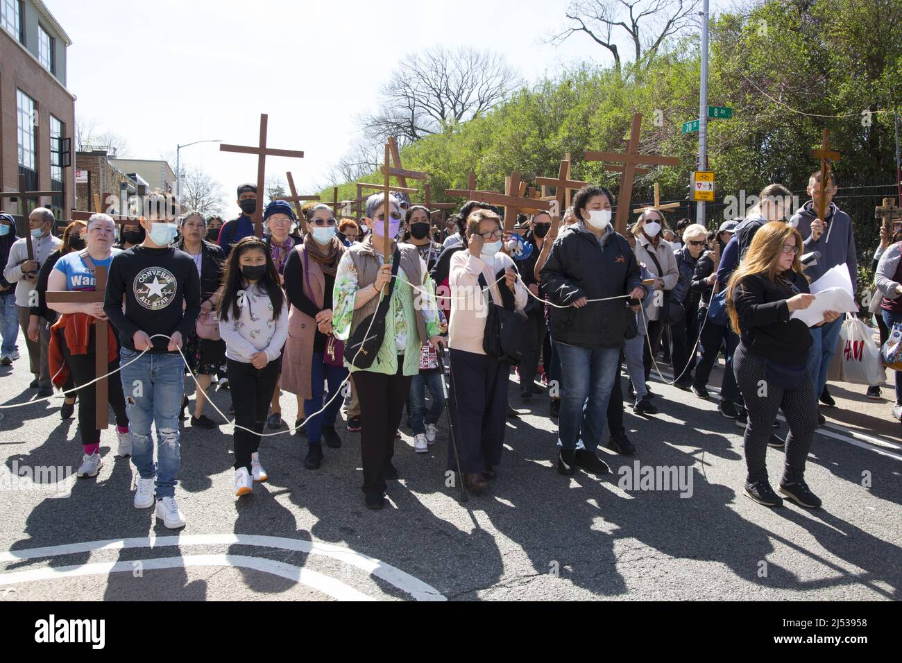 Procession and re-enactment on Good Friday of The Way Of The Cross ...
