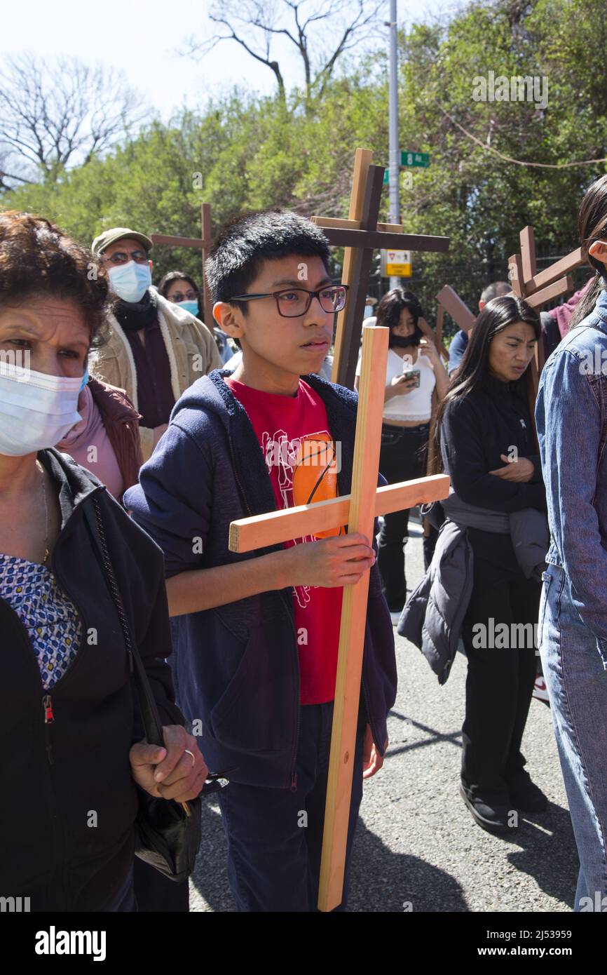 Procession and re-enactment on Good Friday of The Way Of The Cross ...