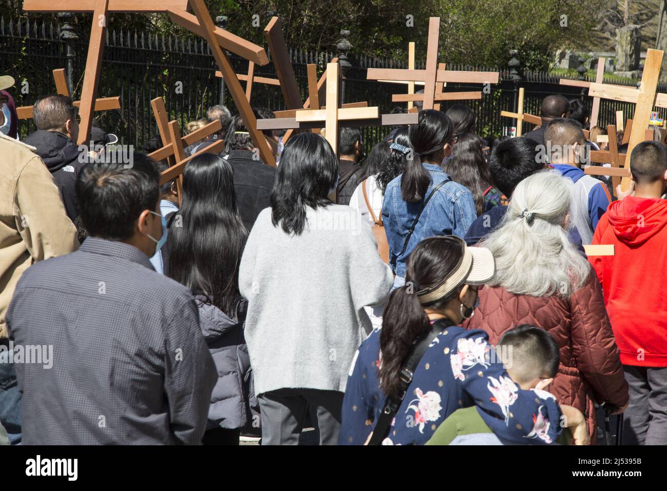 Procession and re-enactment on Good Friday of The Way Of The Cross ...