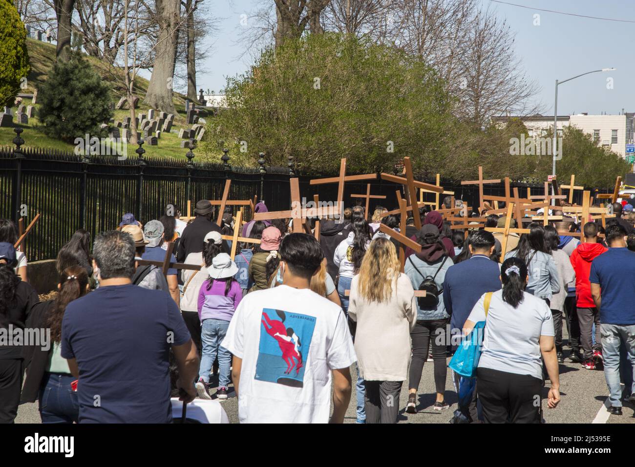 Procession and re-enactment on Good Friday of The Way Of The Cross ...