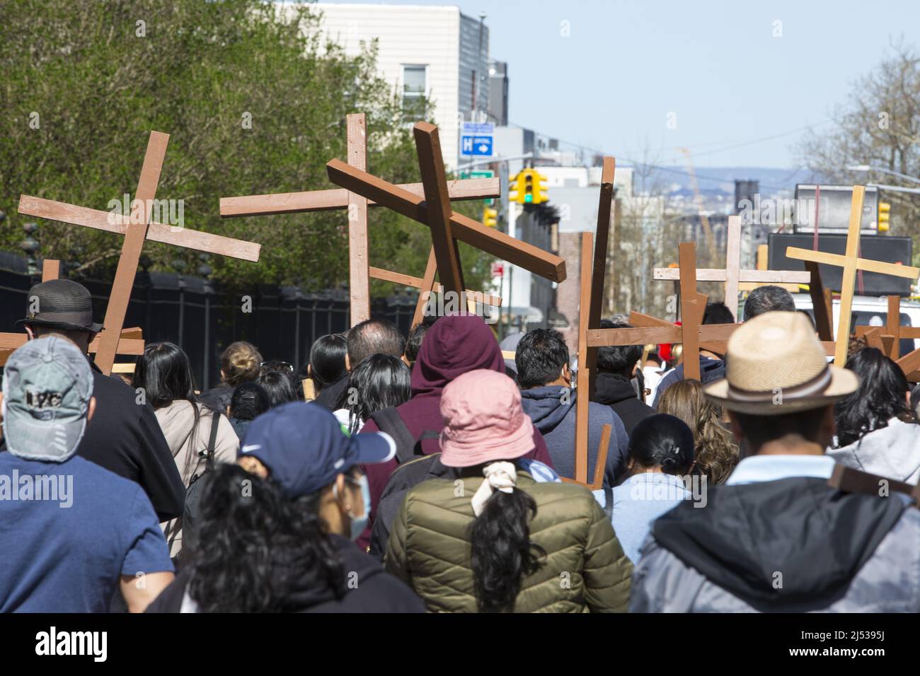 Procession and re-enactment on Good Friday of The Way Of The Cross ...