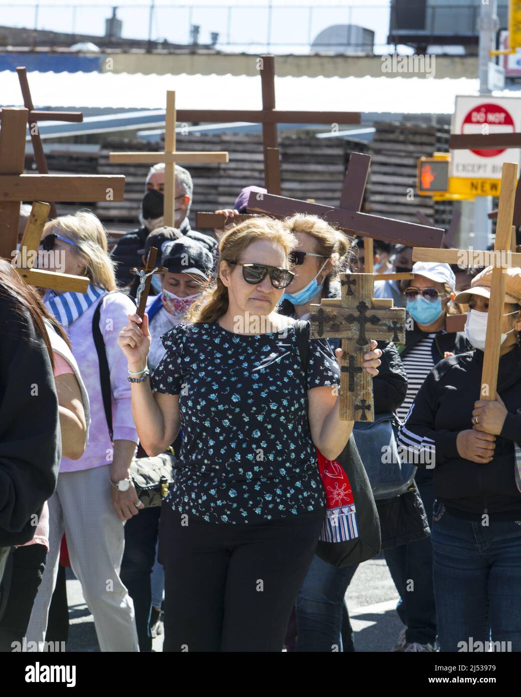 Procession and re-enactment on Good Friday of The Way Of The Cross ...