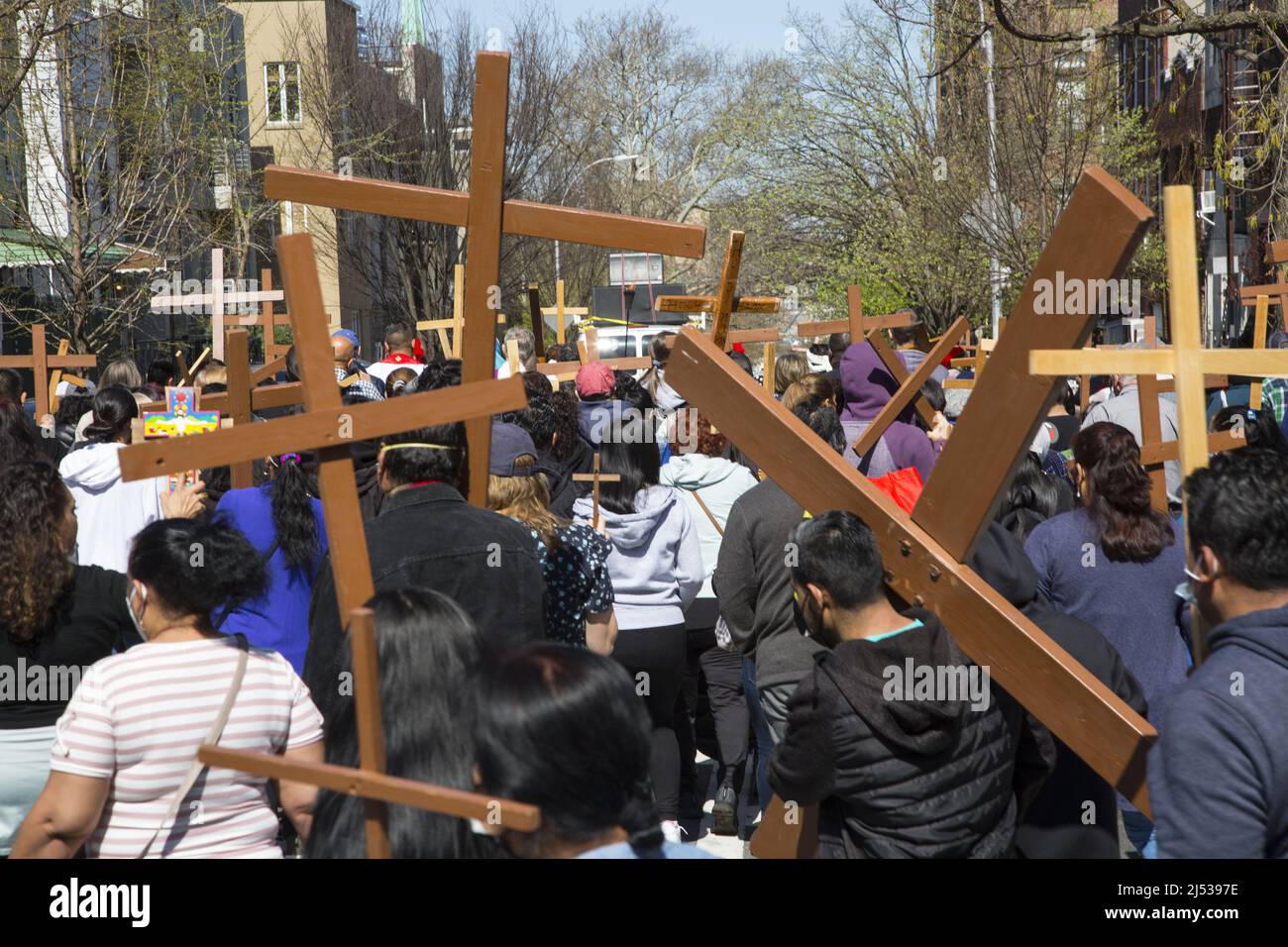 Procession and re-enactment on Good Friday of The Way Of The Cross ...