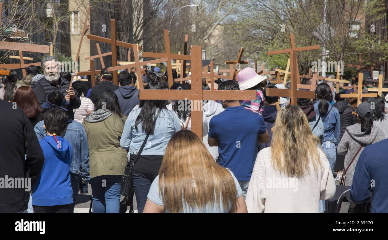 Procession and re-enactment on Good Friday of The Way Of The Cross ...