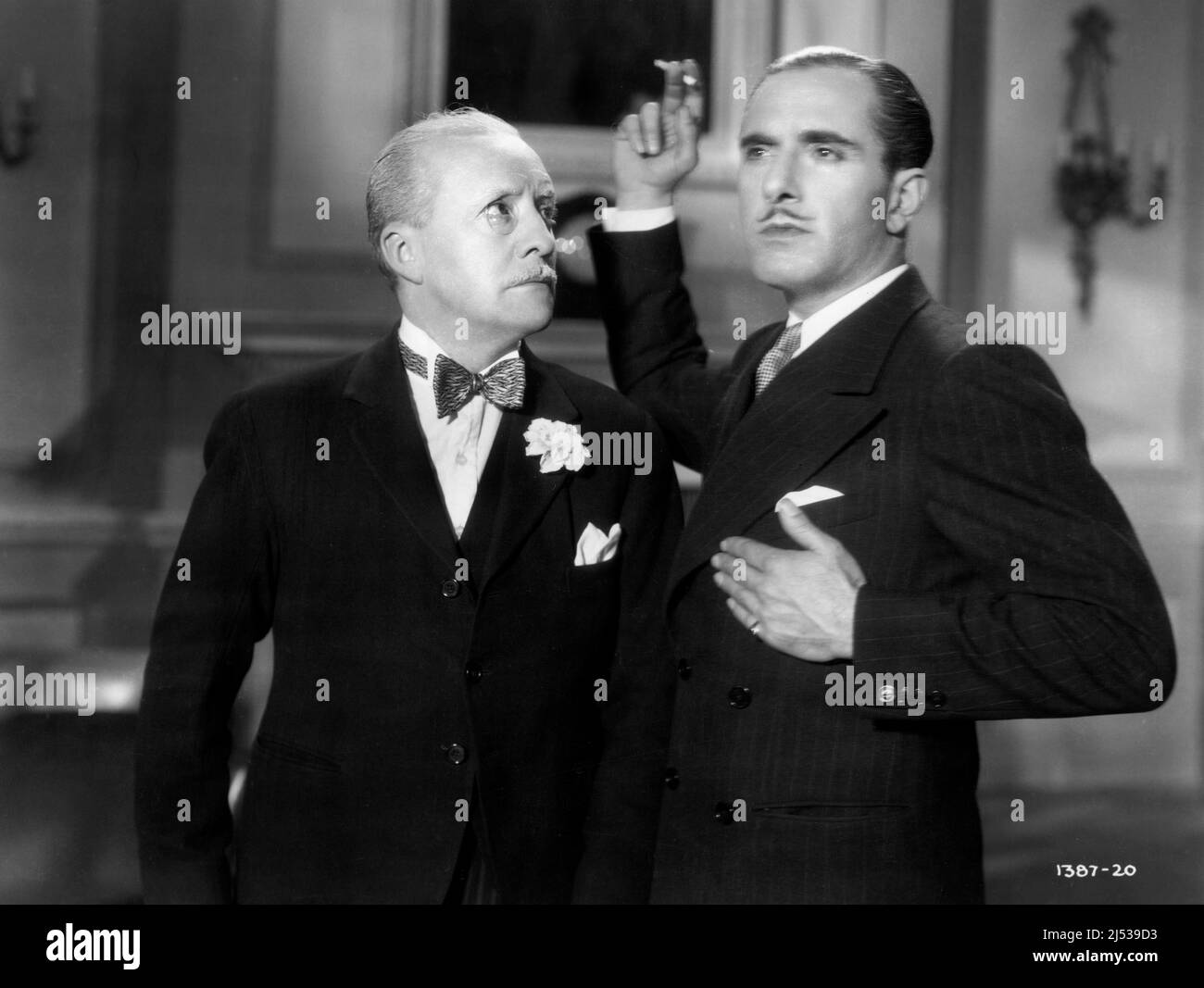 Hugh Wakefield, Harold Huth, on-set of the Film, "Aren't We All ...