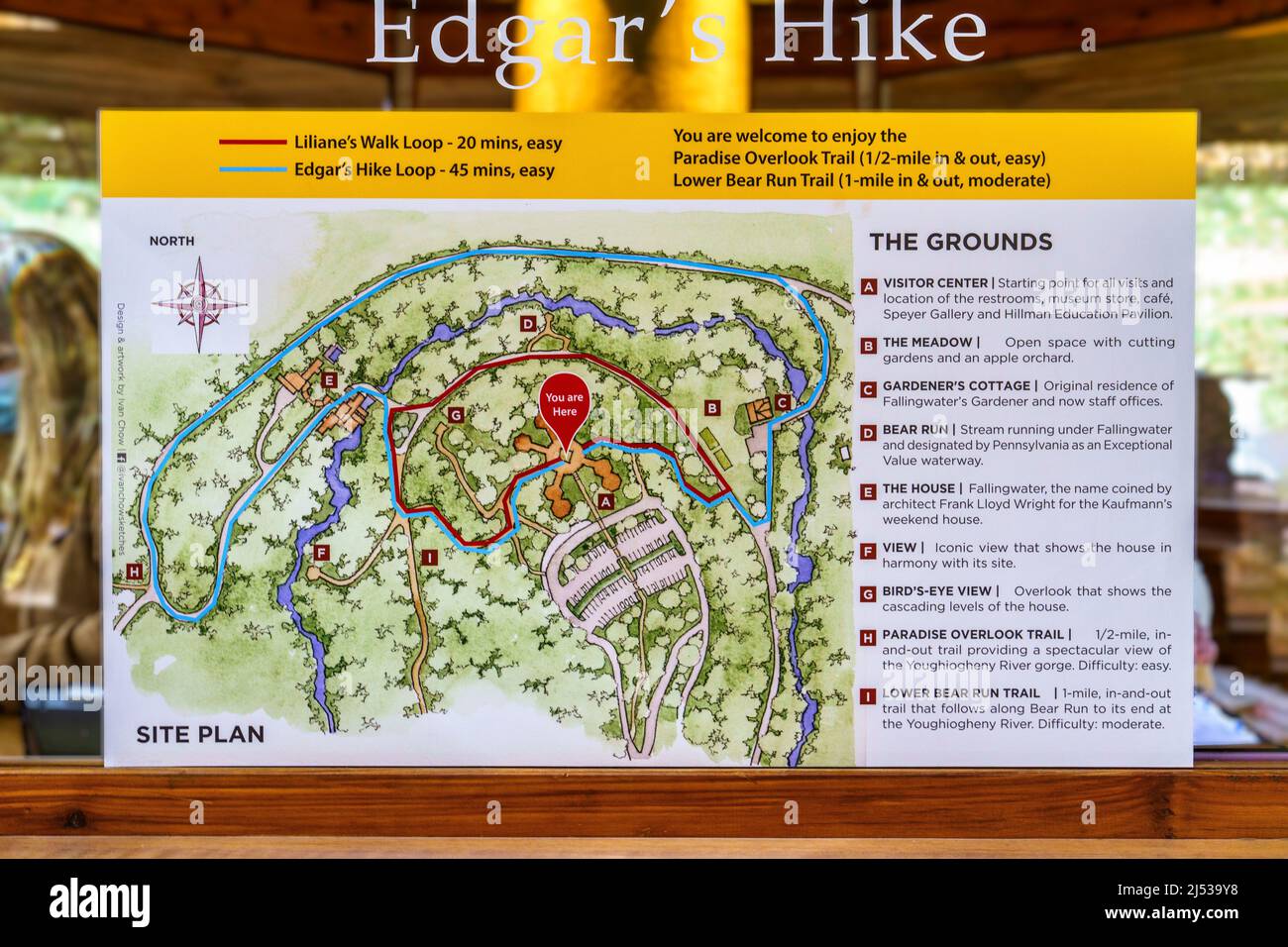 Site Plan Falling Water Frank Lloyd Wright's Fallingwater: The Edgar