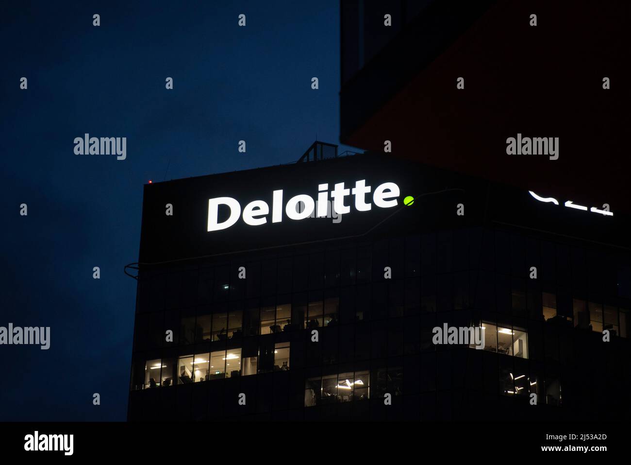 Deloitte company logo hi-res stock photography and images - Alamy