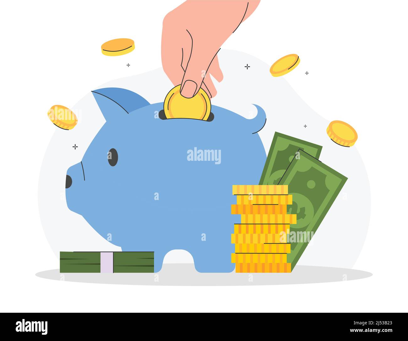 Saving money abstract concept Stock Vector Image & Art - Alamy