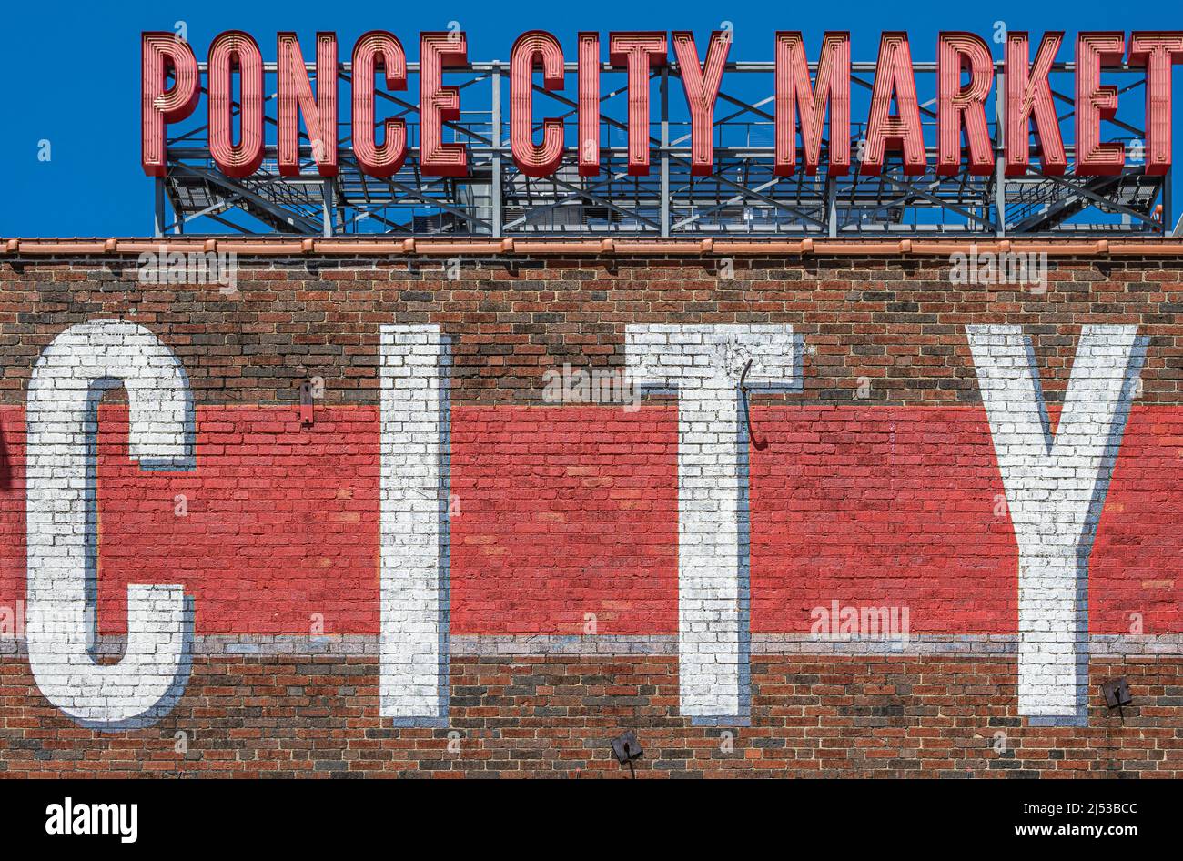 Ponce City Market mixed-use development along the BeltLine in Atlanta ...