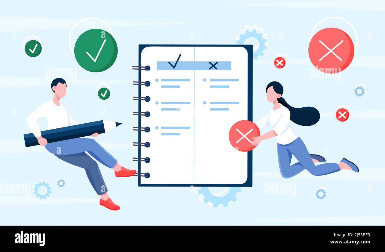 Pros and cons comparison concept Stock Vector Image & Art - Alamy Pros and cons comparison concept Stock Vector Image & Art - Alamy