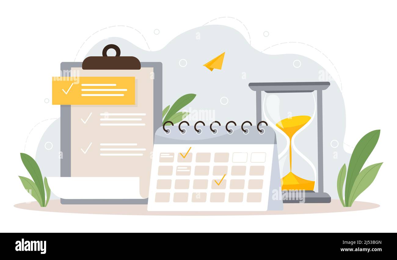 Curved schedule Stock Vector Images - Alamy