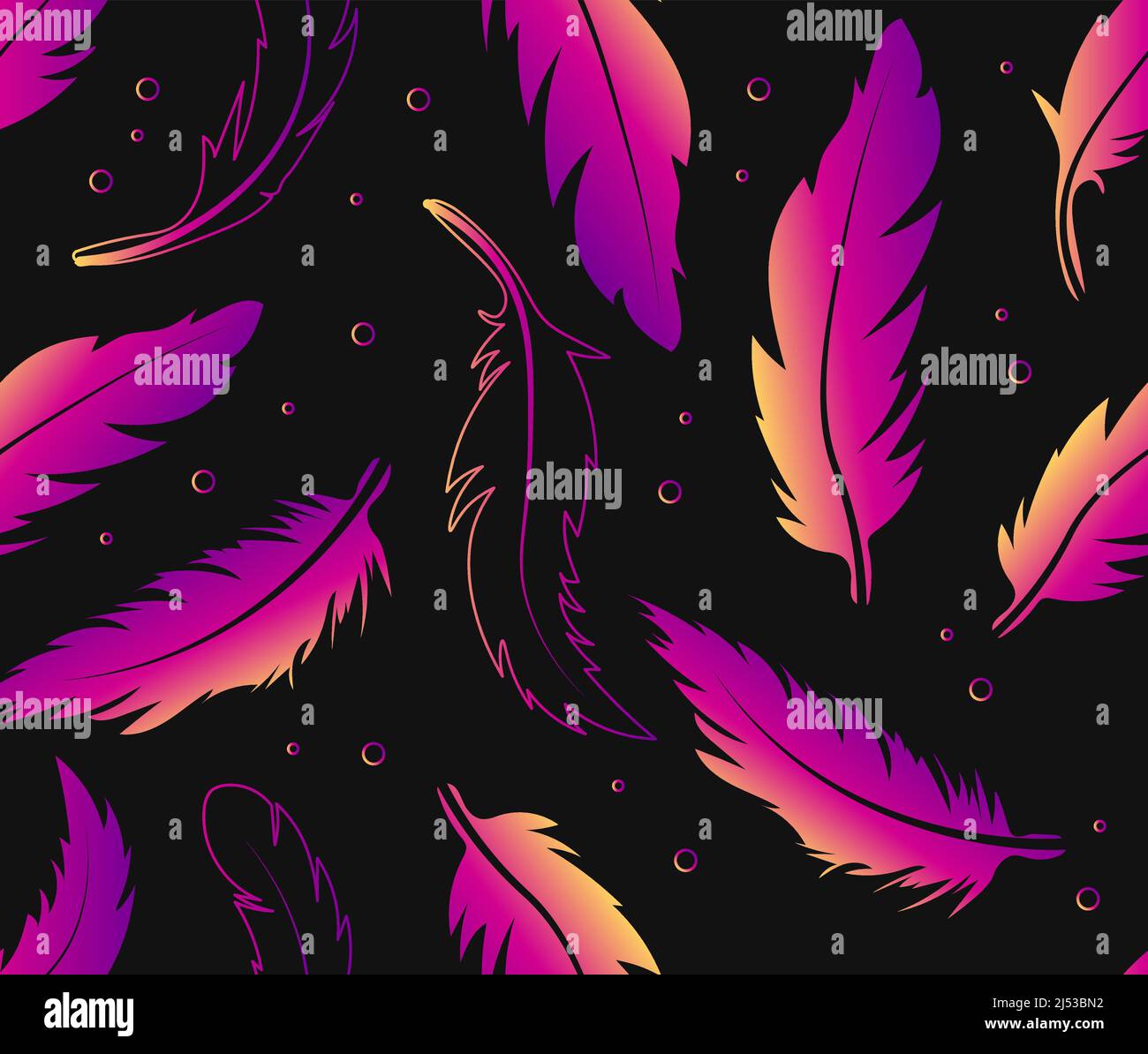 Feathers seamless bright gradient hi-res stock photography and images ...