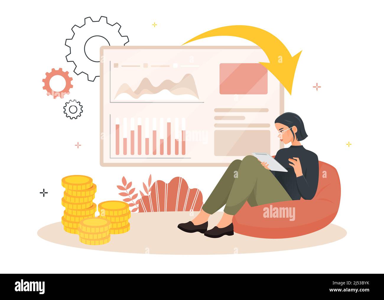 Online income concept Stock Vector Image & Art - Alamy