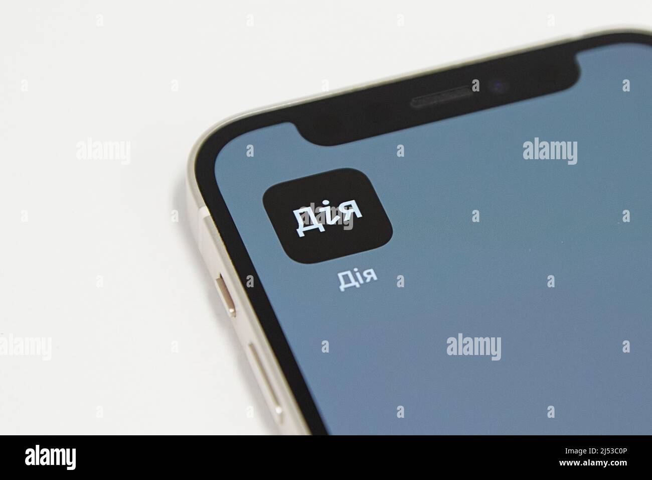 Tokyo, Japan. 19th Apr, 2022. The Diia app released by the Ministry of ...